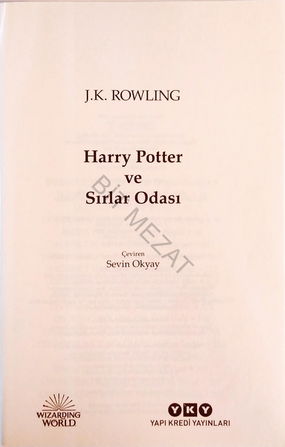Harry Potter Ve Sırlar Odası Jk Rowling Çeviren Sevin Okyay Yky 56